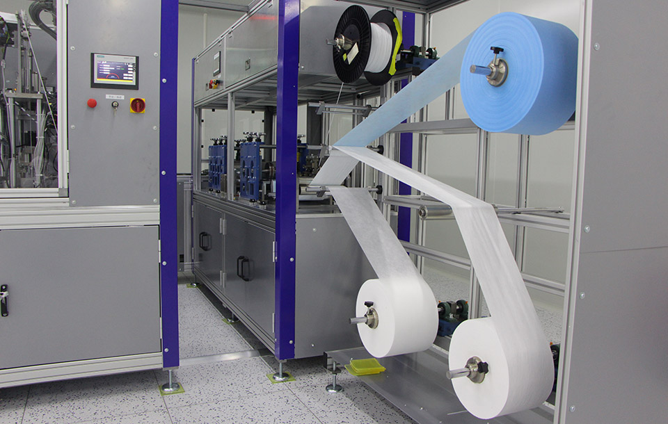 Full-Automatic OP Mask Production line with two stations-Healthcare ...